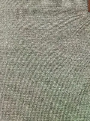 Ralph Lauren Knit Leather-trim Wrap Skirt