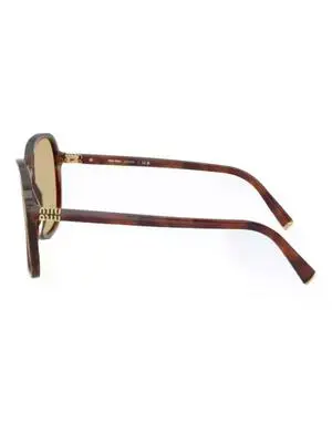 Miu Miu Round-frame Tinted Sunglasses