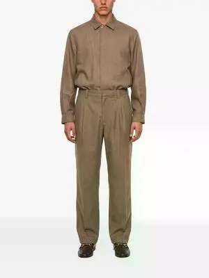 Our Legacy Pleated Straight-leg Trousers