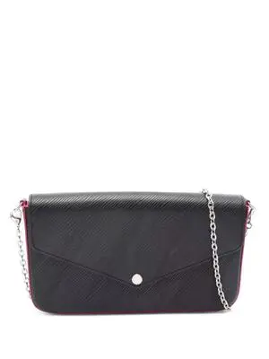 LOUIS VUITTON 2017 Félicie Epi Shoulder Bag Black