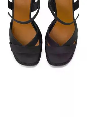 CastaÑer Viena Braided Block-heel Sandals
