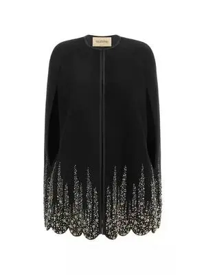 Valentino Garavani Embroidered Compact Drap Cape