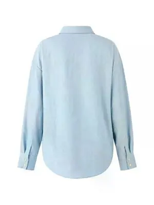 ELEH Twist-detail Shirt - Blue
