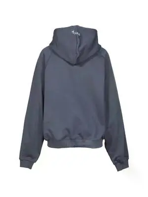 PRAYING Hard Work Embroidered Zip-up Hoodie