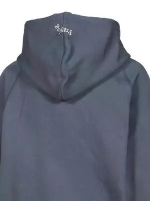 PRAYING Hard Work Embroidered Zip-up Hoodie