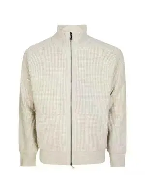 Altea Waffle-knit Zip-up Cardigan