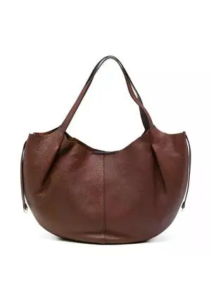 THE BRIDGE Logo-patch Shoulder Bag - Brown