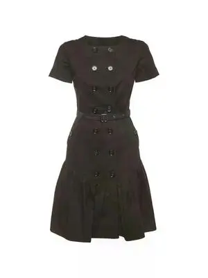 Burberry Double-breasted Mini Dress - Black