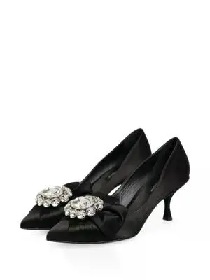Dolce & Gabbana Bow Crystal-embellished Pumps