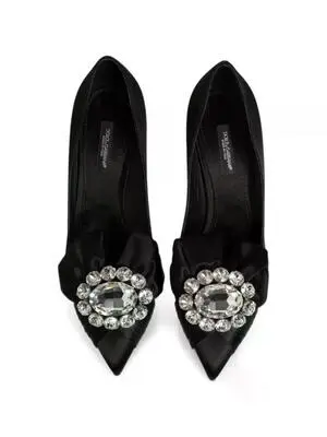 Dolce & Gabbana Bow Crystal-embellished Pumps