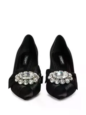 Dolce & Gabbana Bow Crystal-embellished Pumps