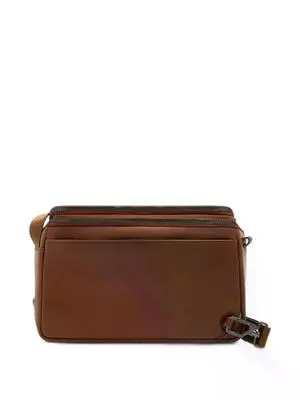 PIQUADRO Logo-plaque Leather Mini Ipad® Laptop Bag