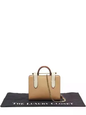 Strathberry Leather Mini Bag - Neutrals