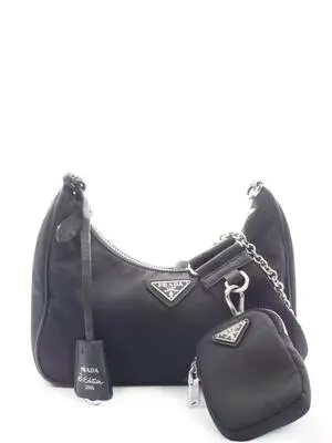 Prada 2000s Re-edition 2005 Shoulder Bag - Black