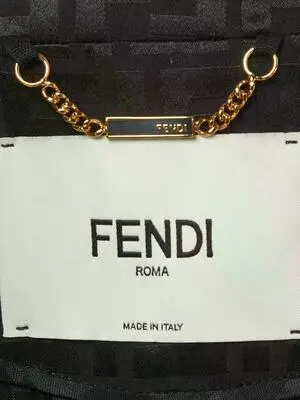 Fendi Zucca-pattern Double-breasted Blazer