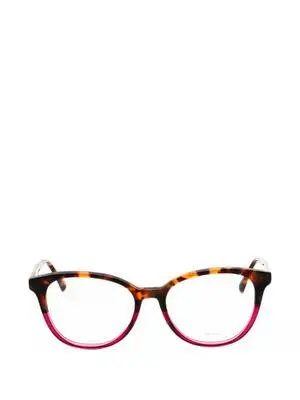 MAX&CO. Tortoiseshell-effect Round-frame Glasses - Brown