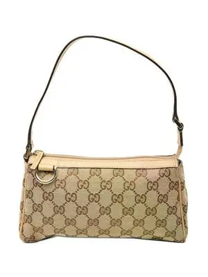 Gucci 2000-2015 Gg Canvas Abbey D Ring Pochette Handbag - Neutrals