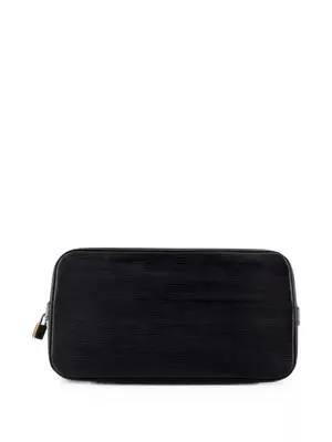 LOUIS VUITTON Vintage Alma Handbag Epi Leather Pm Satchel - Black