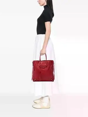 Balenciaga 2012 Leather Papier A5 Zip Around Tote Bag