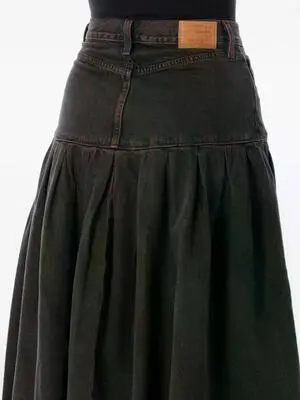 LEVI'S Pleated Denim Midi Skirt
