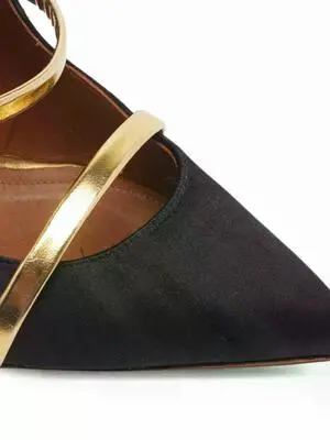 MALONE SOULIERS Maureen Metallic-strap Heeled Mules