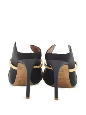 MALONE SOULIERS Maureen Metallic-strap Heeled Mules