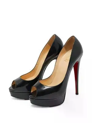 CHRISTIAN LOUBOUTIN New Very Prive Peep-toe Platform Pumps