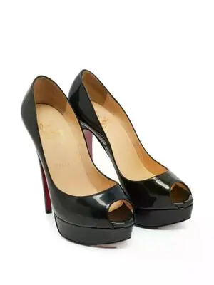 CHRISTIAN LOUBOUTIN New Very Prive Peep-toe Platform Pumps
