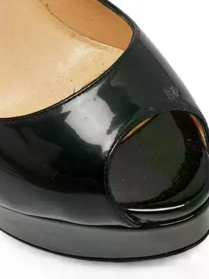 CHRISTIAN LOUBOUTIN New Very Prive Peep-toe Platform Pumps