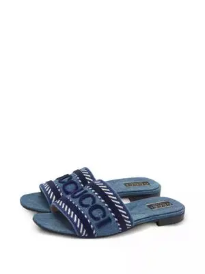 Gucci Jane Logo-embroidered Sandals