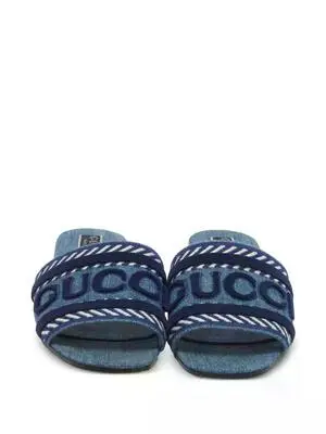 Gucci Jane Logo-embroidered Sandals