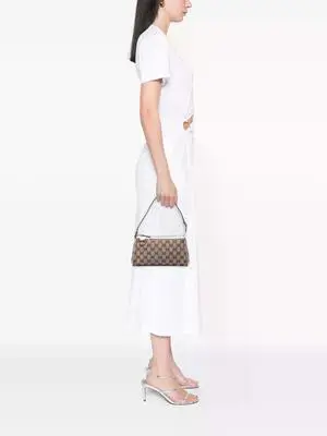 Gucci 2000-2015 Gg Canvas Abbey D Ring Pochette Handbag - Neutrals