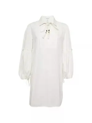 Max Mara Tassel-trim Poplin Mini Dress