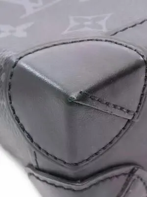 LOUIS VUITTON 2021s Nano Steamer Monogram Eclipse Tote Bag