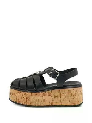 Prada Monolith Platform Sandals