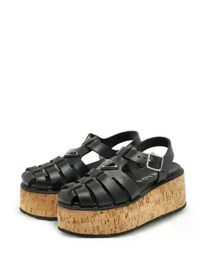 Prada Monolith Platform Sandals
