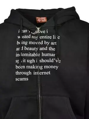 PRAYING Graphic-print Zip-up Hoodie