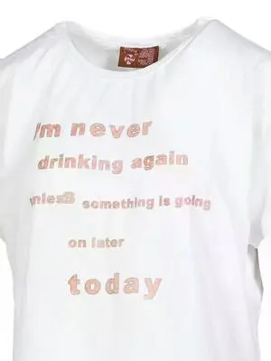PRAYING Never Drinking Again Graphic-print T-shirt