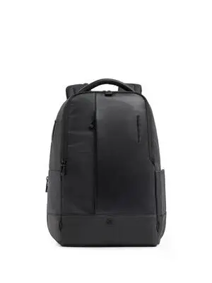 PIQUADRO Panelled Logo-debossed Backpack - Black