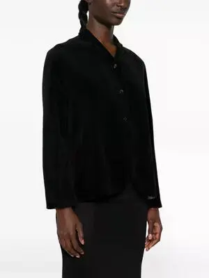 Apuntob Single-breasted Velvet Blazer