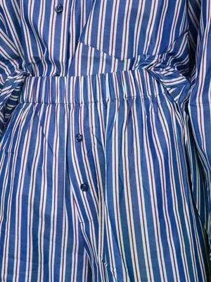 Andamane Georgiana Striped Shirt And Shorts Set