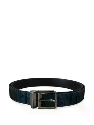 Dolce & Gabbana Jacquard Moiré Belt - Blue