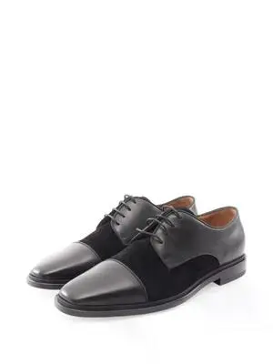 CHRISTIAN LOUBOUTIN 2020s Bruno Orlato Leather Suede Shoes - Black