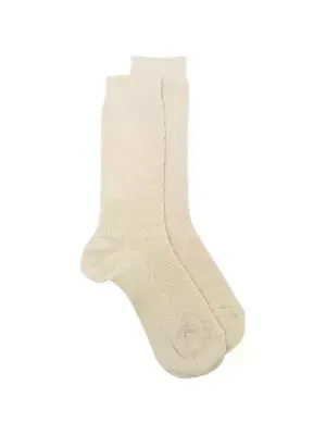 Missoni Zigzag-knit Socks - Neutrals