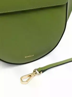 WANDLER Mini Hortensia Leather Shoulder Bag - Green