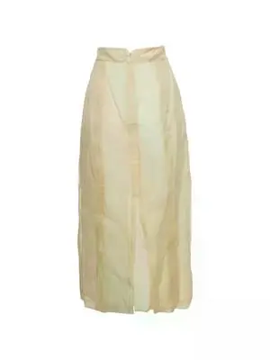Gucci Sheer Layered A-line Midi Skirt