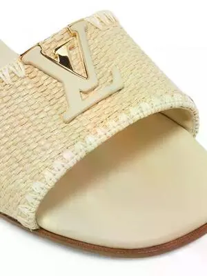 LOUIS VUITTON Mare Logo-plaque Flat Sandals