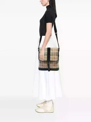 Burberry 2000-2017 Haymarket Check Coated Canvas Crossbody Bag