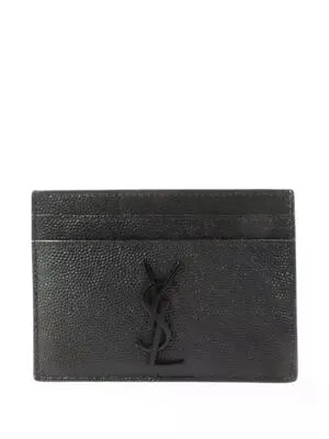 Saint Laurent Logo Card Case - Black