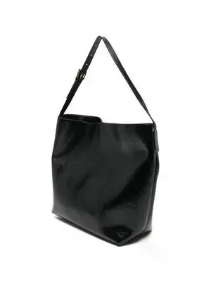 THEMOIRE Zoe Crinkled-finish Shoulder Bag